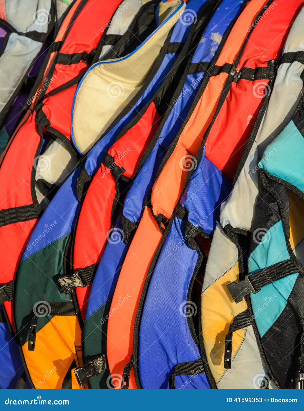 Life jackets background stock image. Image of outdoor - 41599353