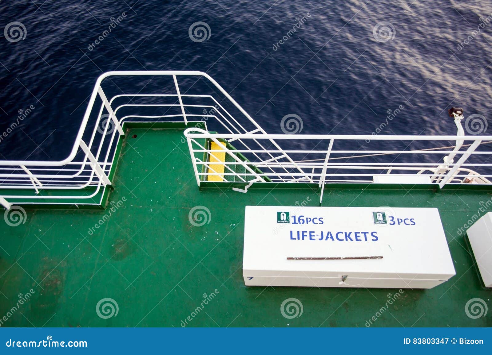 Life Jackets Box on Boat Deck Stock Image - Image of vest, safety: 83803347