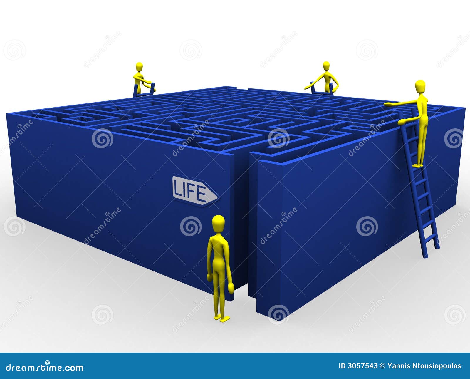 Life labyrinth and help stock illustration. Illustration of assistance ...
