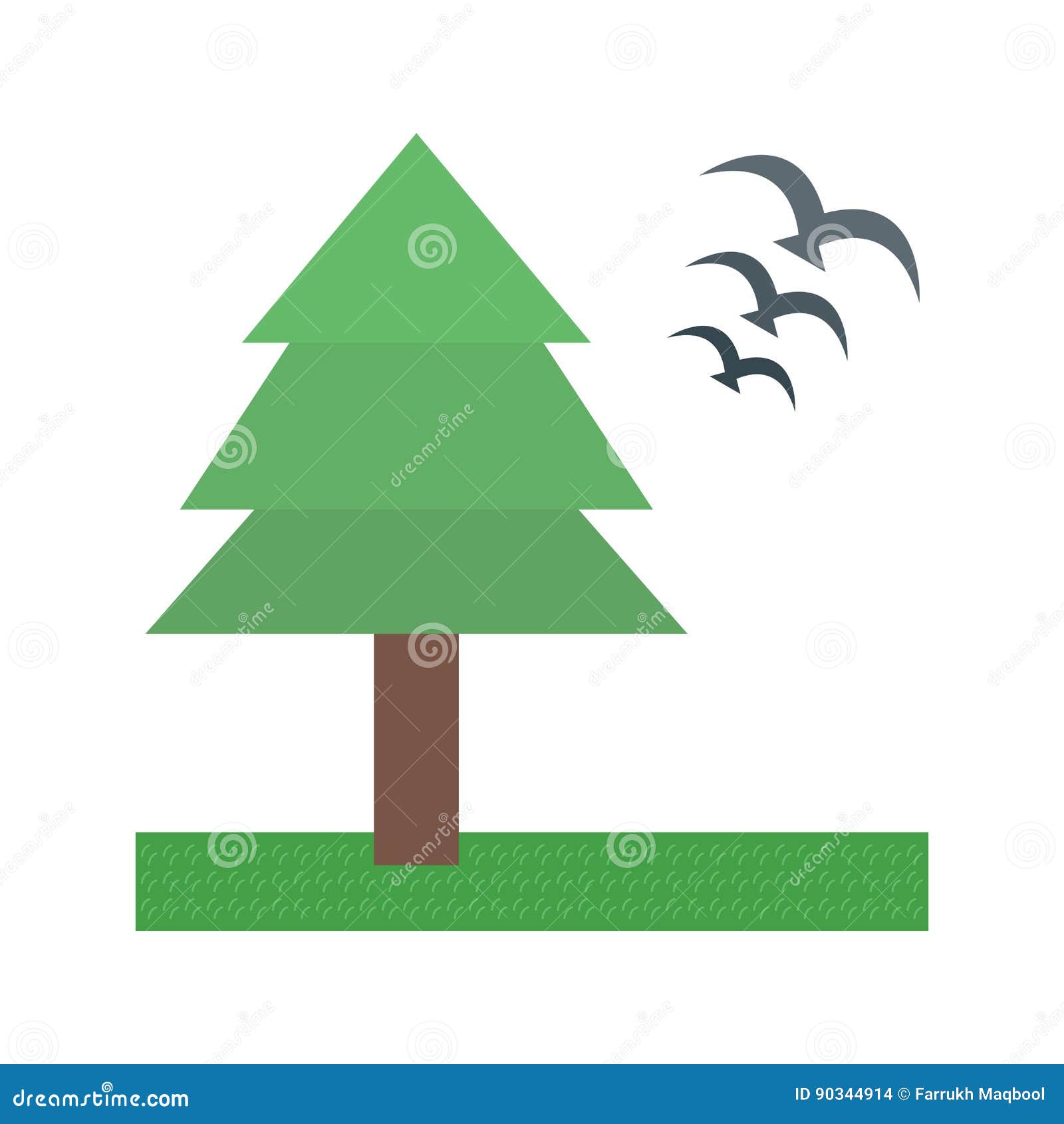 Life on Land stock vector. Illustration of ground, life - 90344914