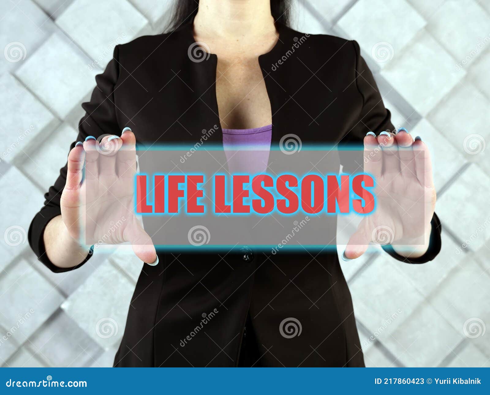 LIFE LESSONS Phrase on the Screen. AÂ lesson Which Conveys Something ...