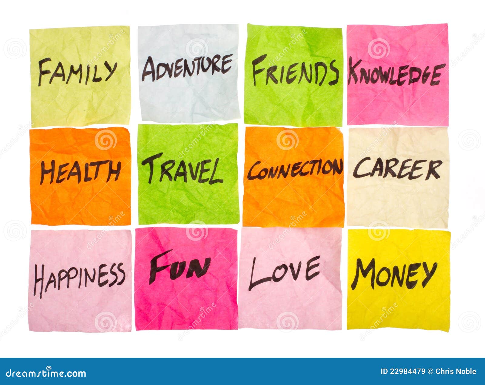 Life Matrix, Life Priorities Stock Image - Image of money, options ...