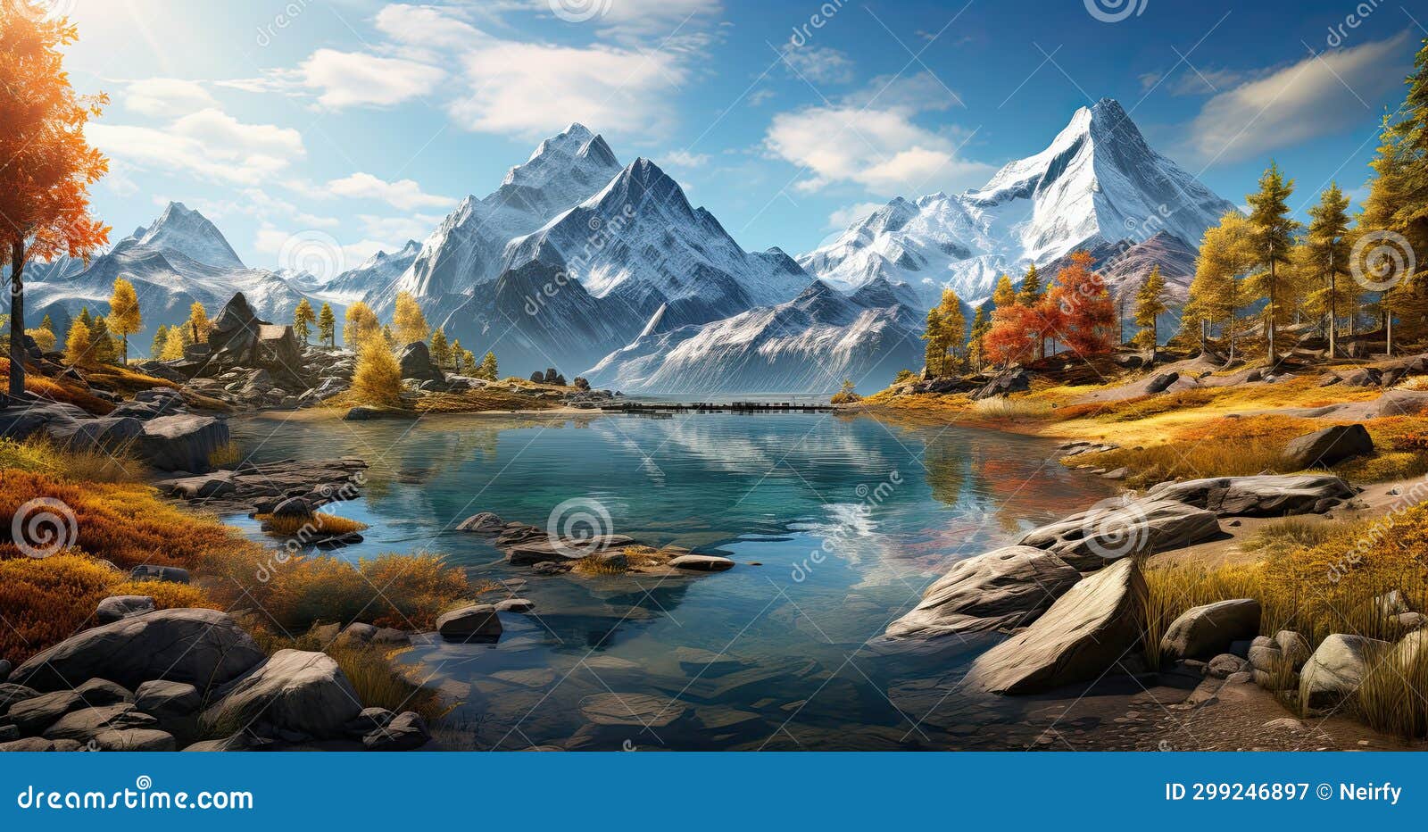 Life in the mountines stock image. Image of blue, cloud - 299246897