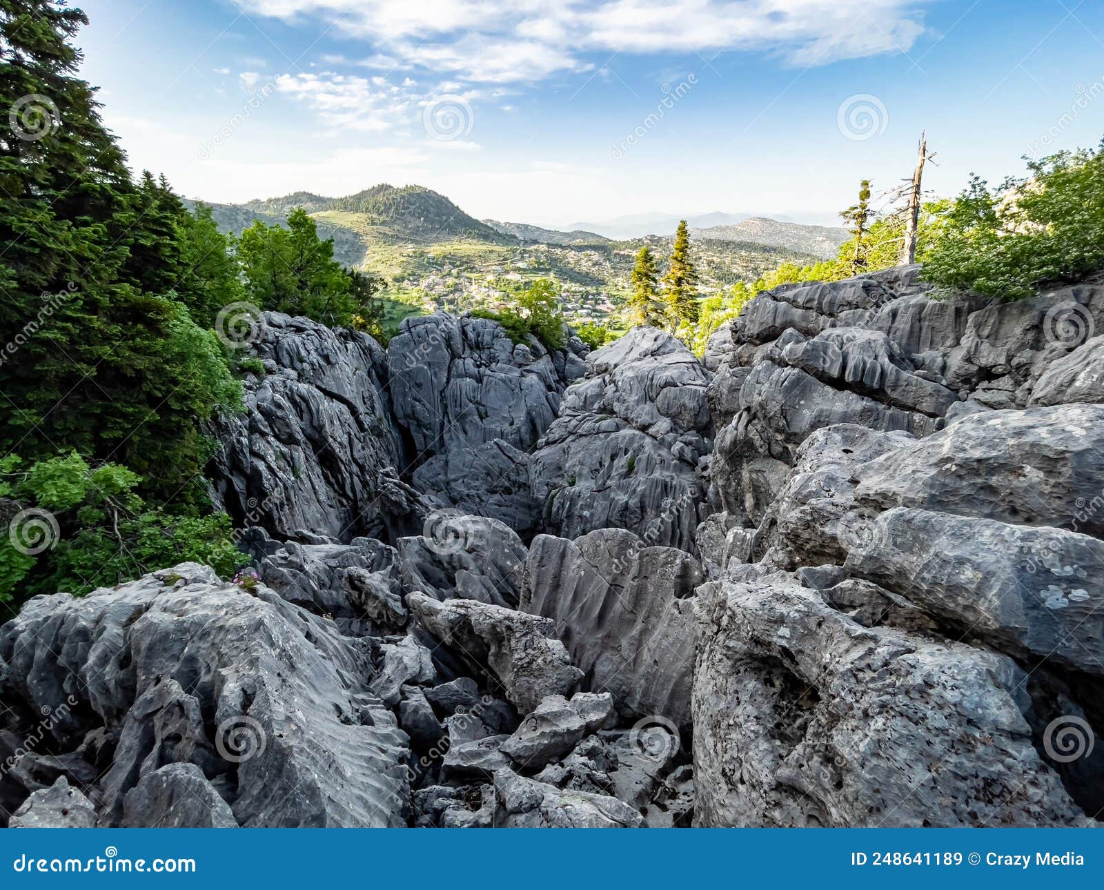 Life and Nature Scenes in Difficult Terrain Areas in the Countryside ...