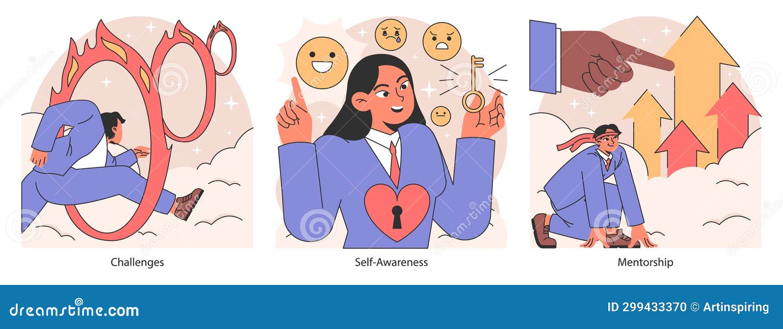 Life Navigation. Man Steering A Ship Wheel Towards Goals With Vision ...