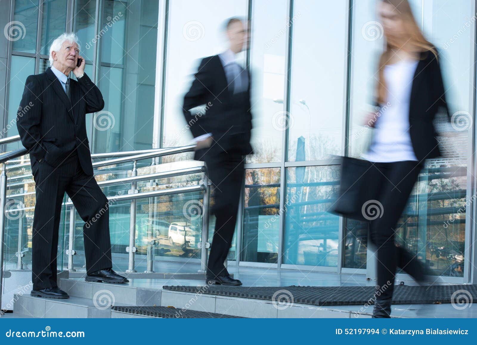 Daily Life Outside the Business Centre Stock Photo - Image of outdoor ...