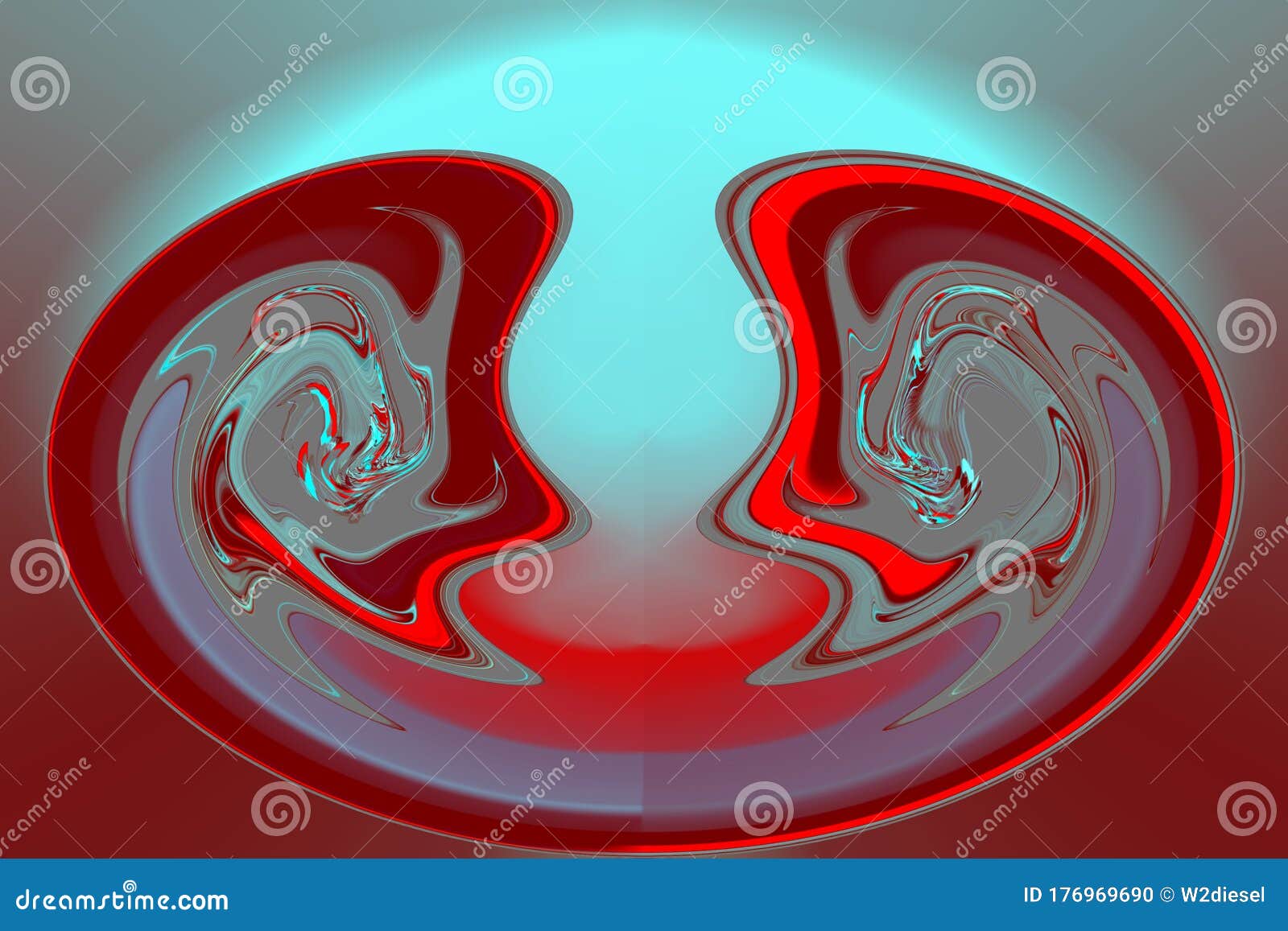 Life Outside the Earth 3d Abstract Design Stock Illustration ...
