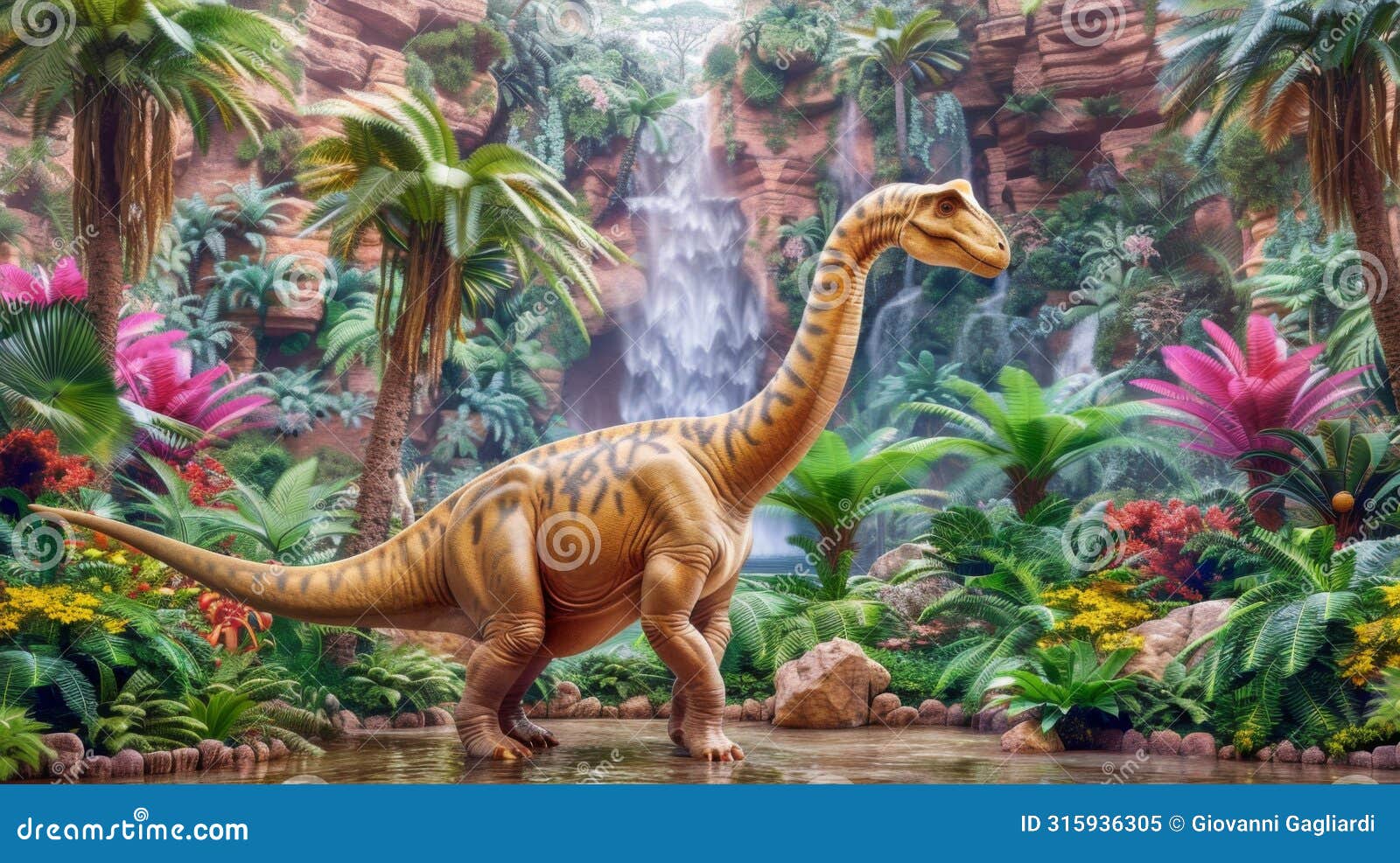 Life on Planet Earth in the Dinosaurs Age Stock Image - Image of color ...
