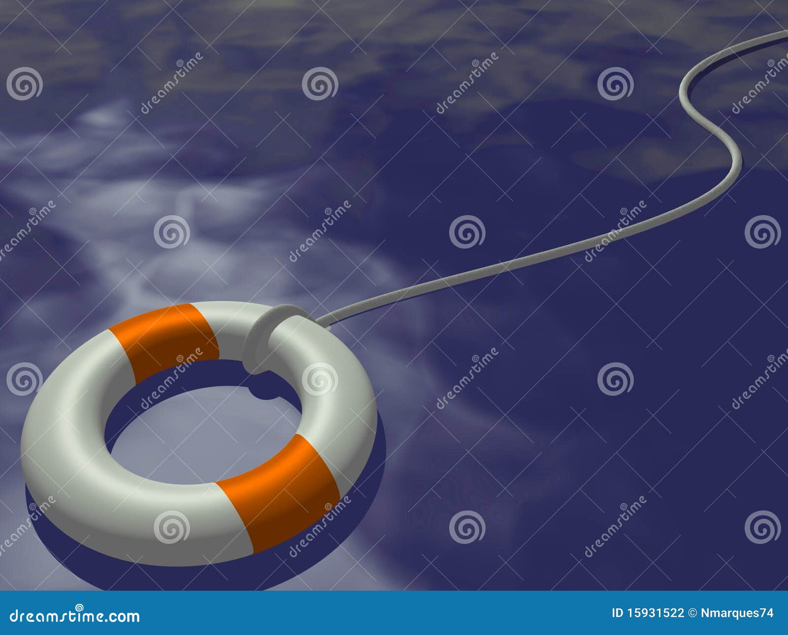 A Life Preserver In The Concept Of Tourism Vector Illustration ...