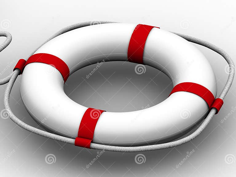 Life Preserver for First Help Stock Illustration - Illustration of ...