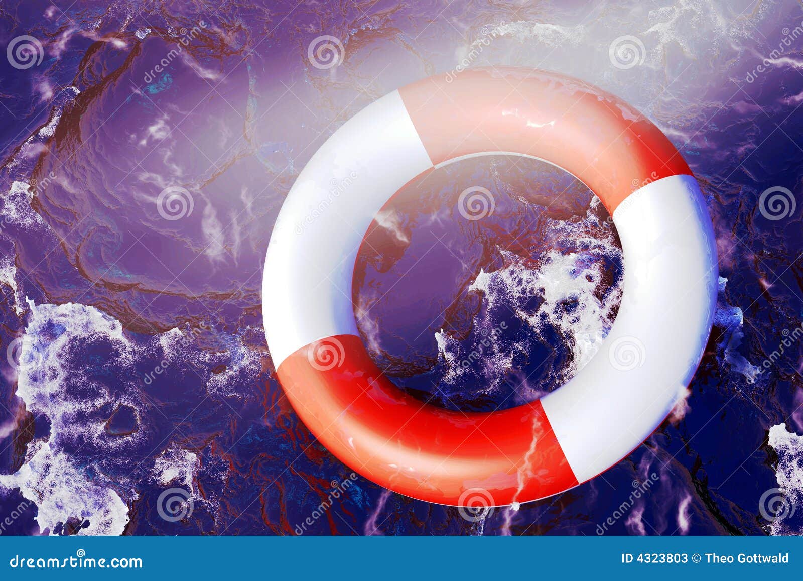 Life Preserver floating stock image. Image of ring, floating - 4323803