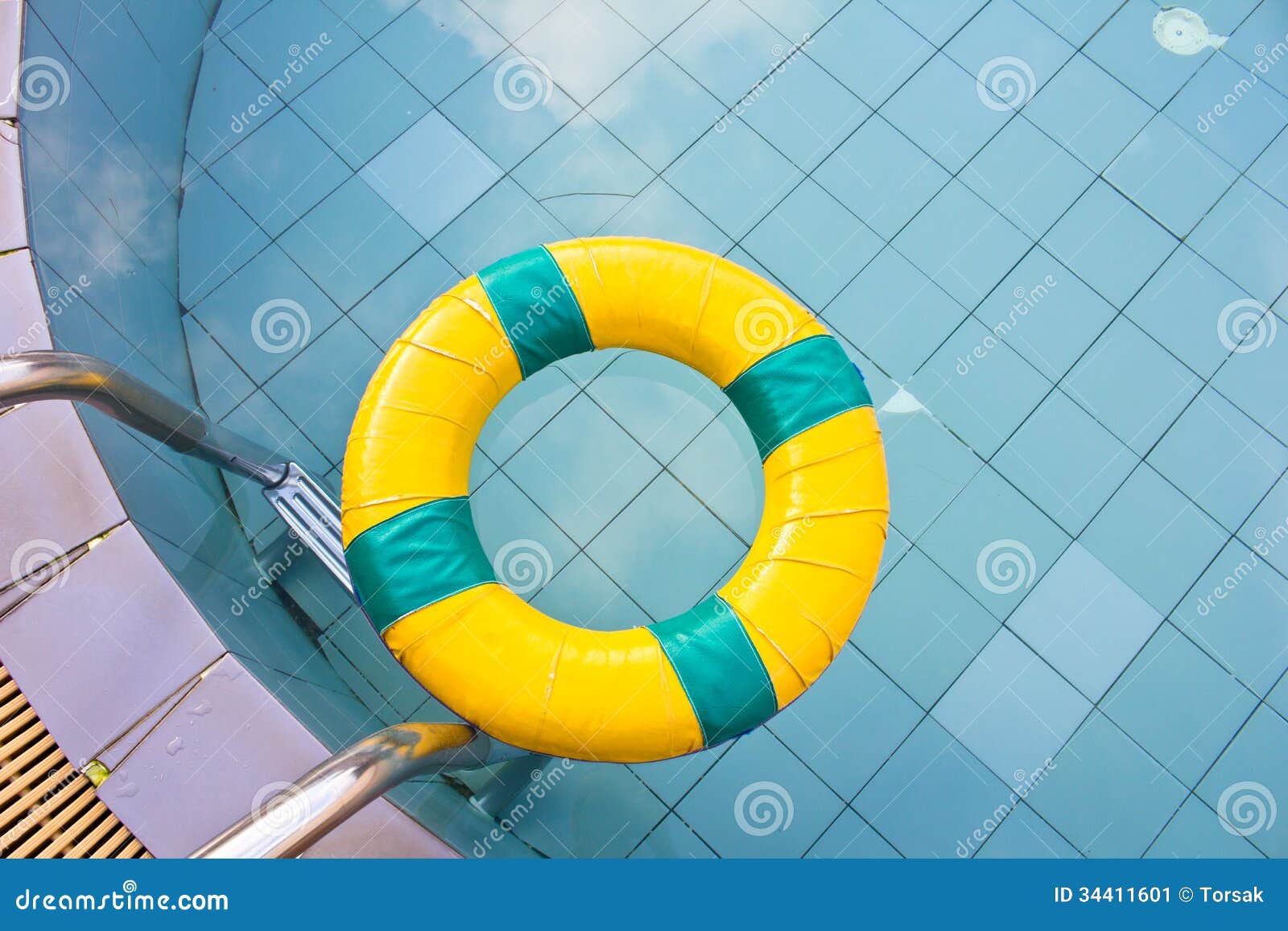 Life preserver floating stock image. Image of blue, lifeguard - 34411601