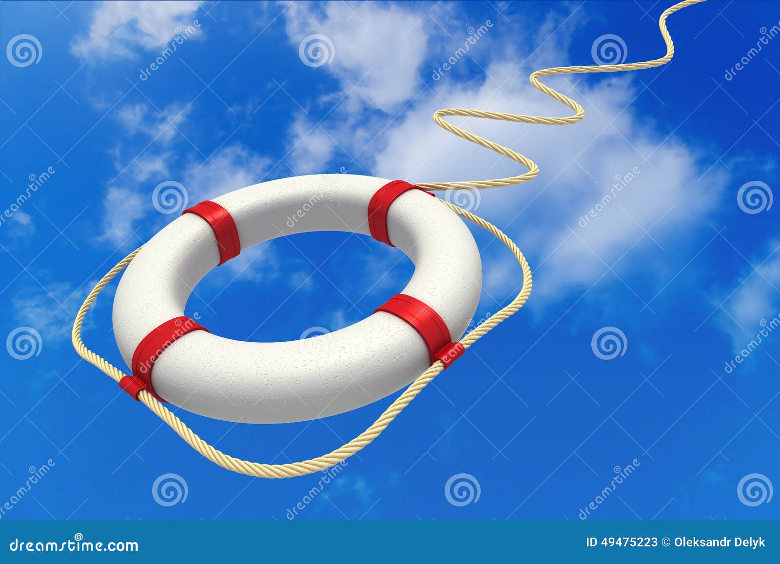 A Life Preserver In The Concept Of Tourism Cartoon Vector ...