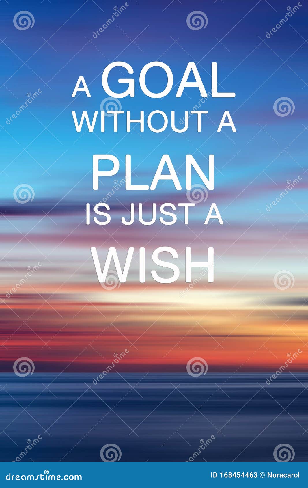 Life Quotes - a Goal without a Plan is Just a Wish Stock Image - Image ...