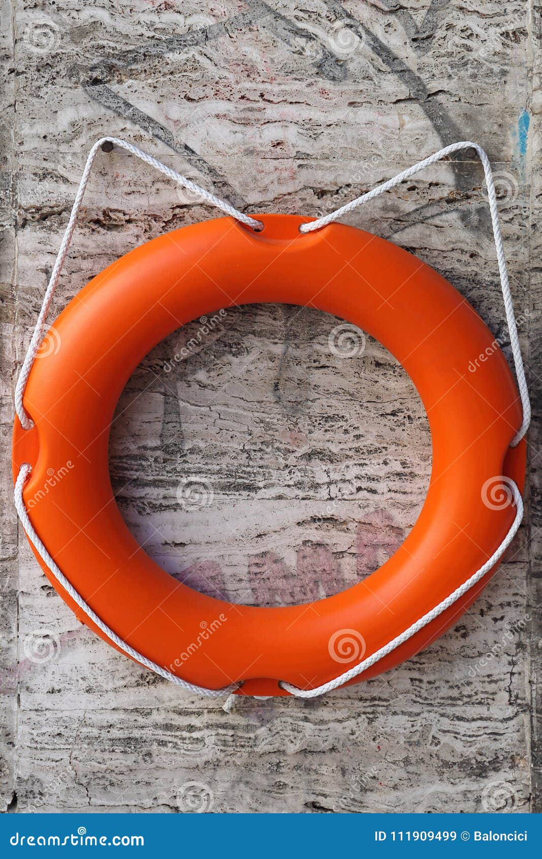 Life Ring stock image. Image of orange, floating, wall - 111909499