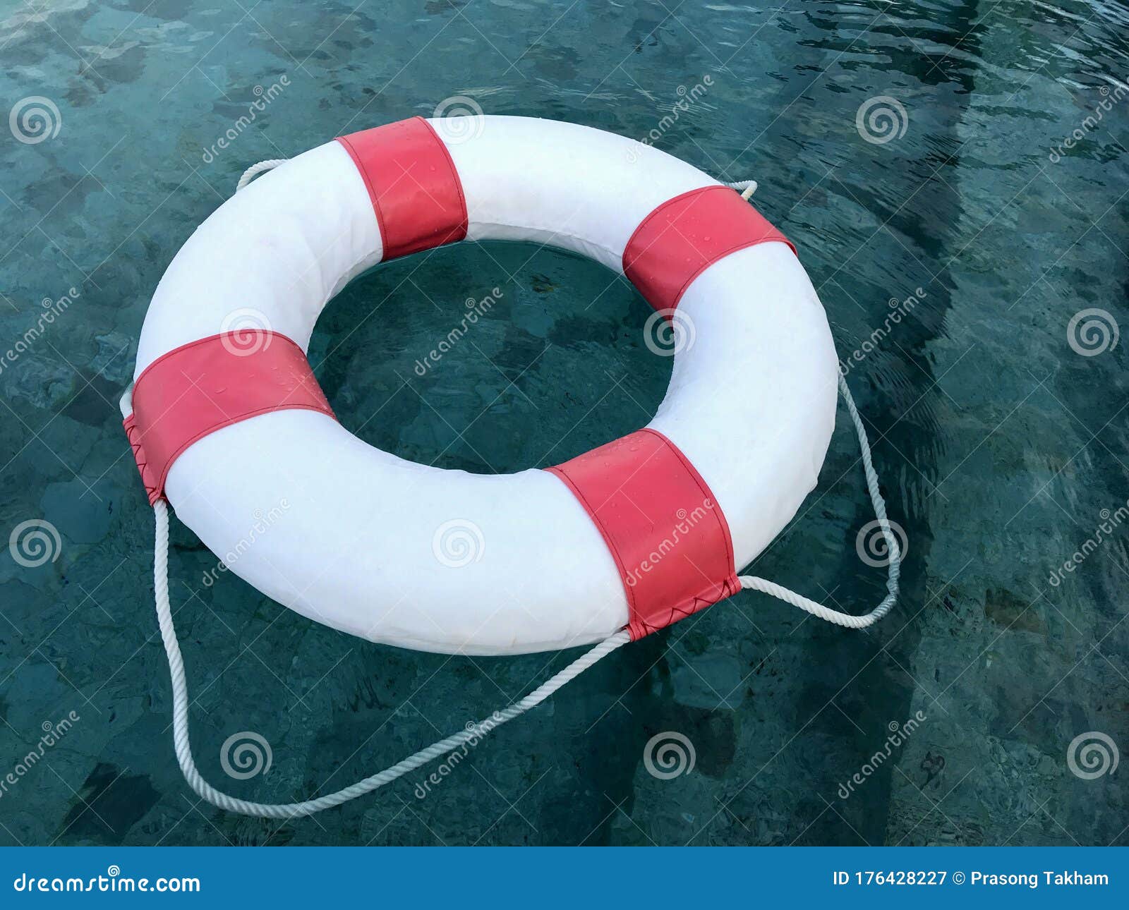 Life Ring at the pool stock image. Image of rescuer - 176428227