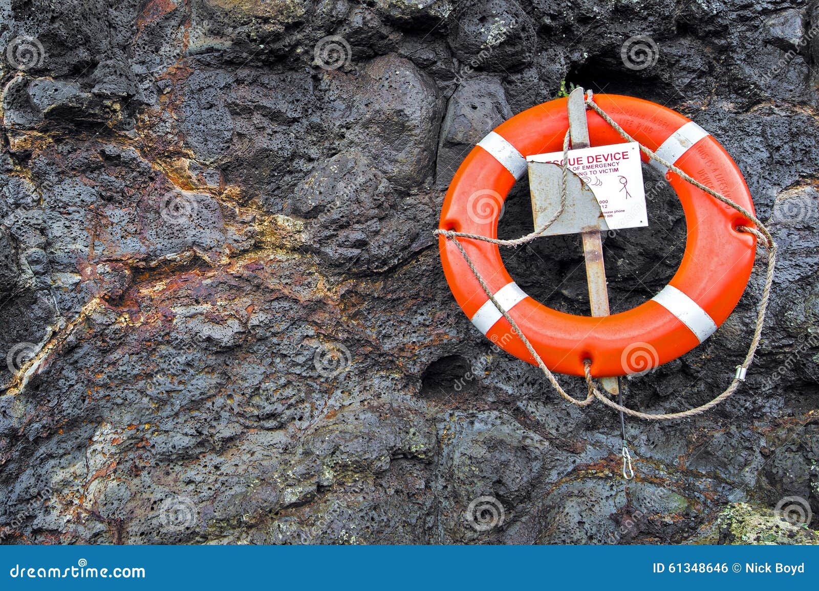 Life ring rescue device stock photo. Image of ring, drowning - 61348646