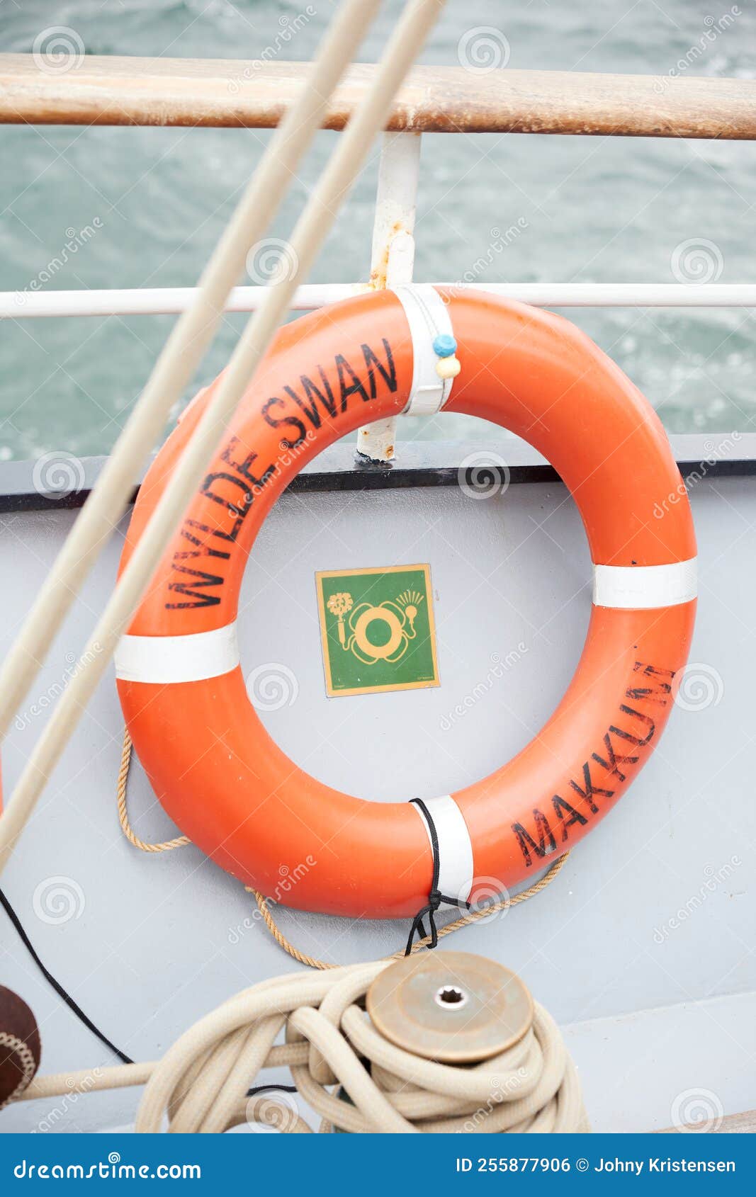 Life ring on a ship editorial photo. Image of ring, city - 255877906
