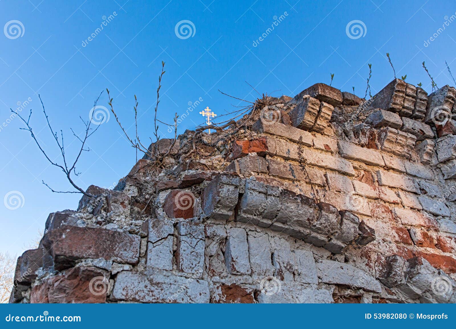 Life in the ruins stock photo. Image of landscape, wall - 53982080