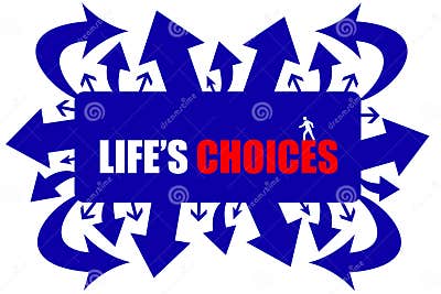 Lifes choices stock illustration. Illustration of choices - 28972861