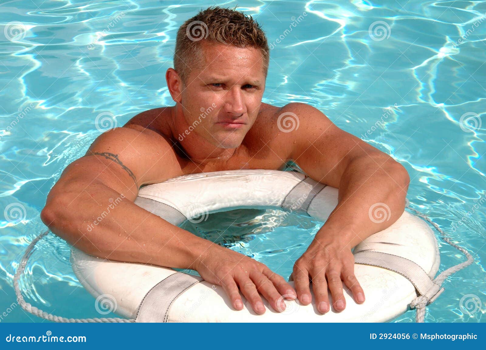 Life Saver stock photo. Image of exercise, pecs, swimming - 2924056