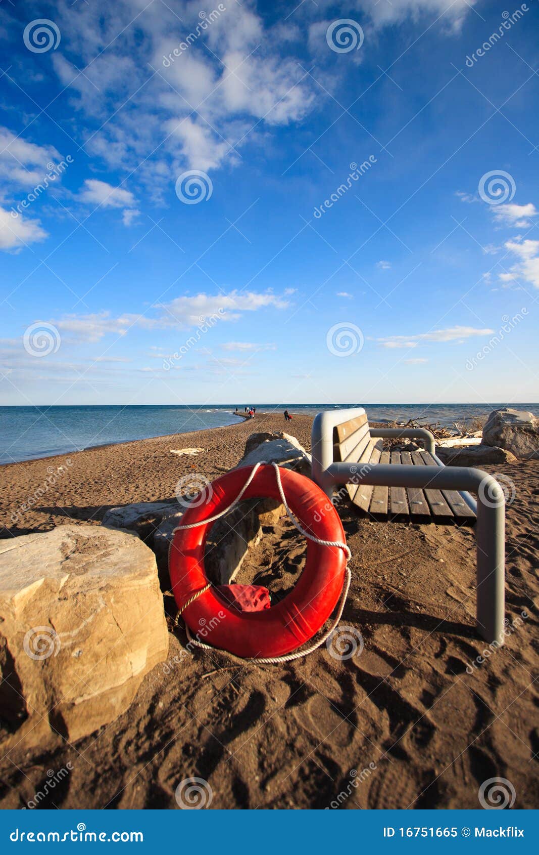Life Saver on the Beach stock image. Image of emergency - 16751665