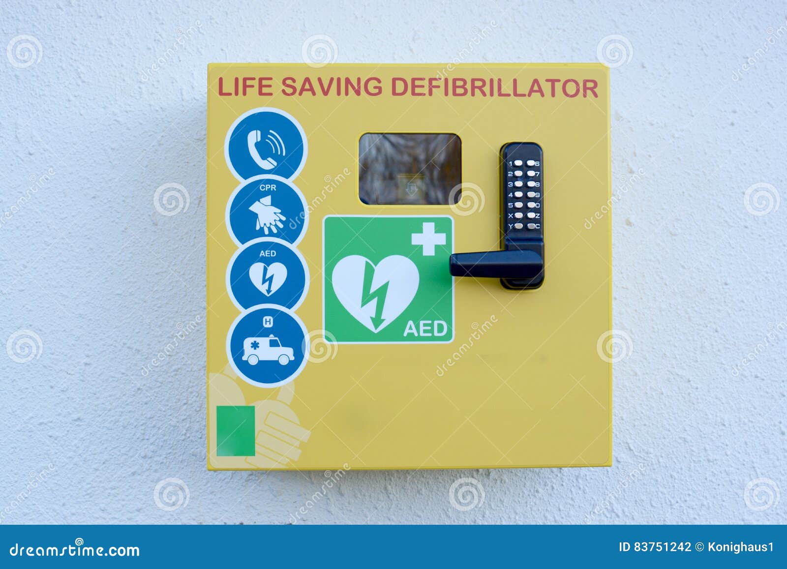 Life Saving defibrillator stock photo. Image of health - 83751242