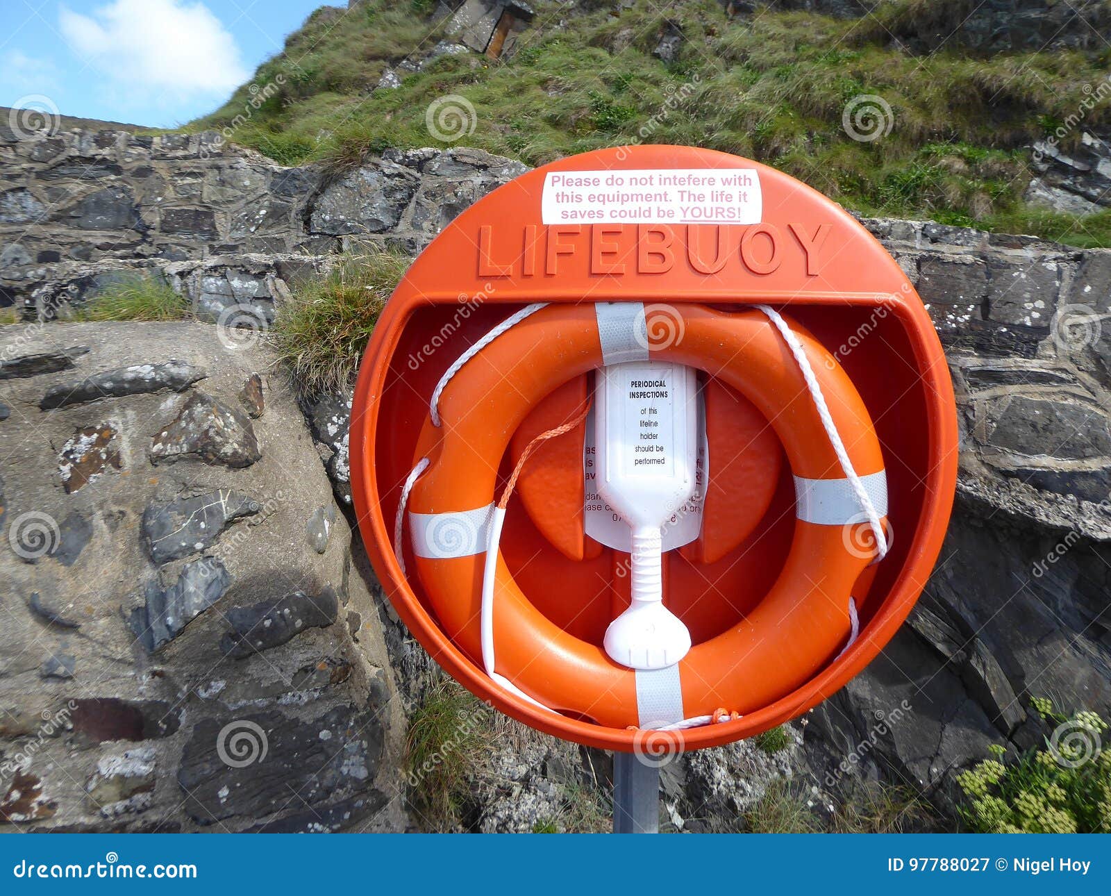 Life saving device stock image. Image of lifebuoy, england - 97788027