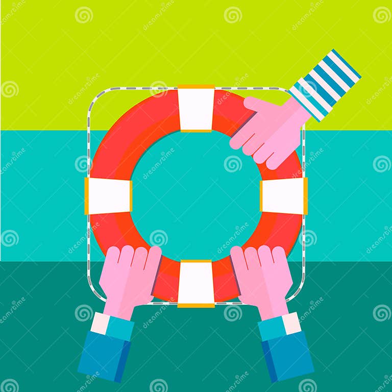 Life Saving stock vector. Illustration of support, vector - 55222615
