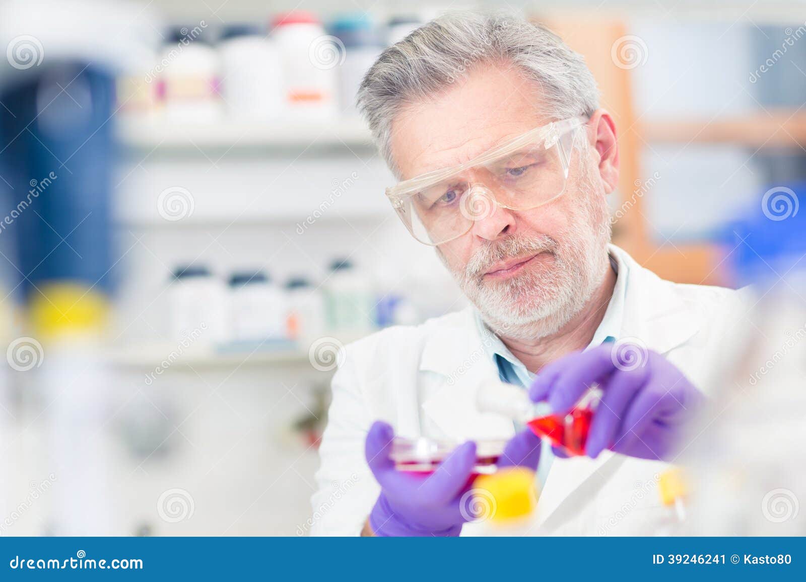 Life Scientist Researching in the Laboratory. Stock Image - Image of ...