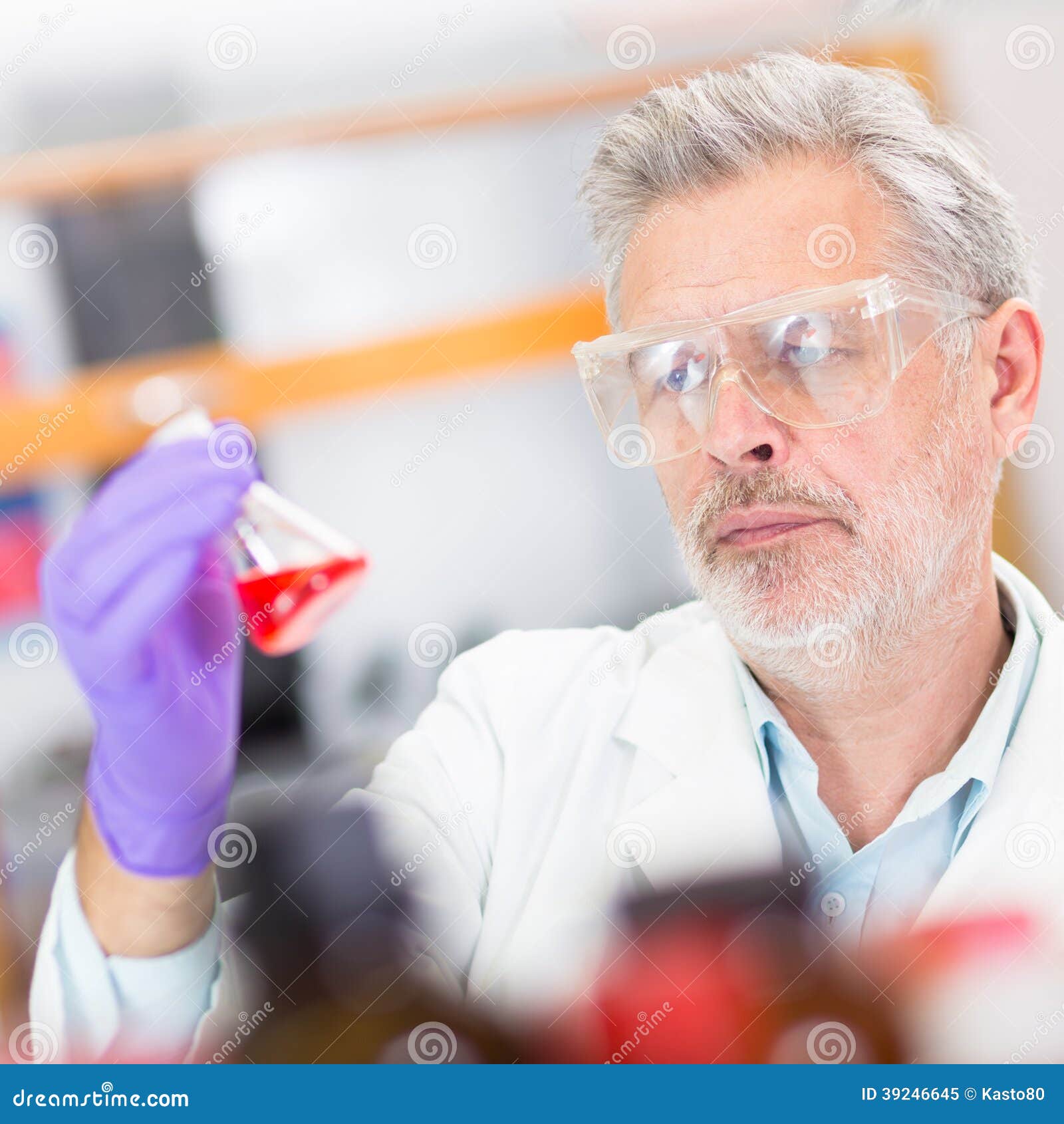 Life Scientist Researching in the Laboratory. Stock Image - Image of ...