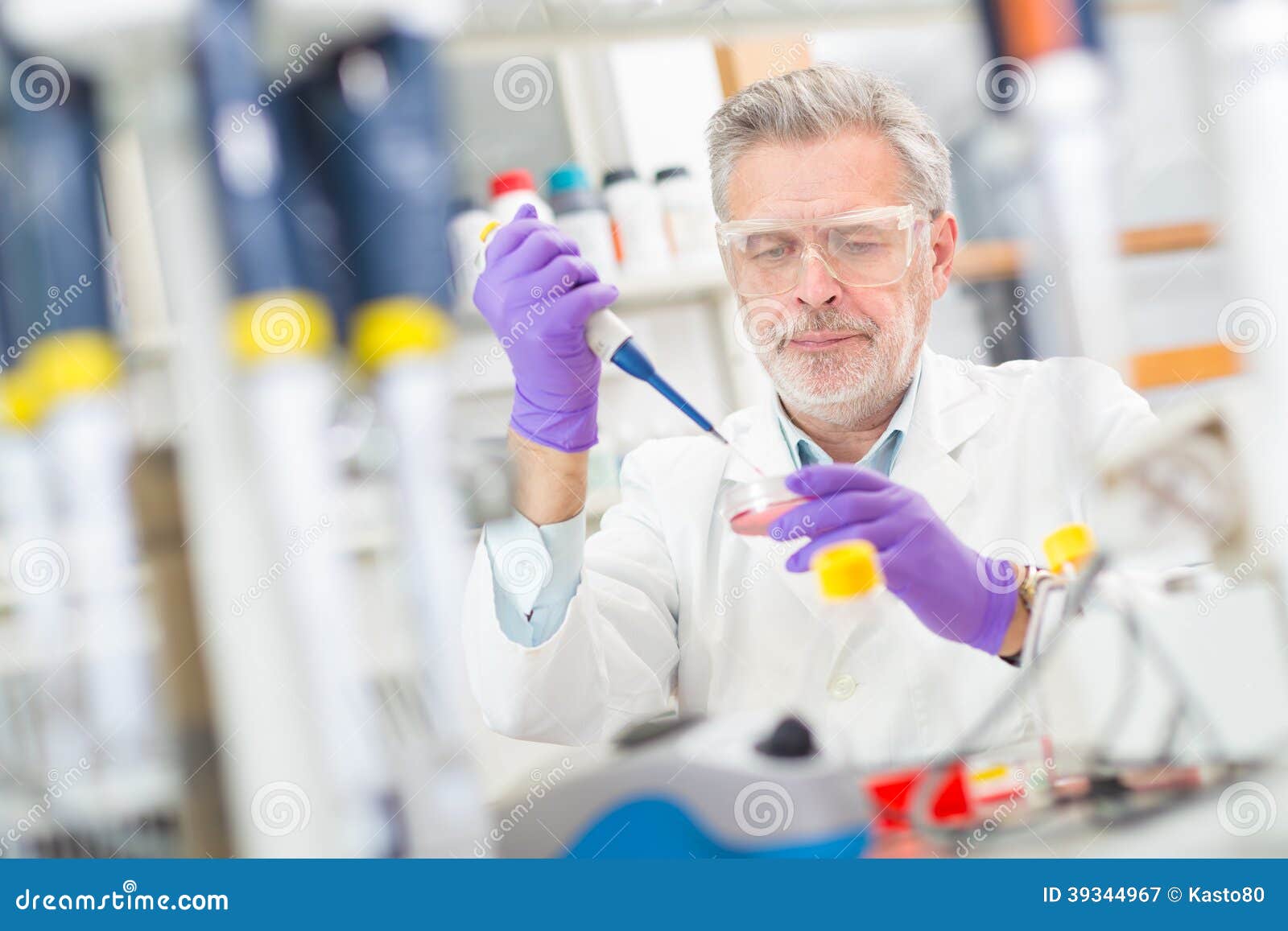 Life Scientist Researching in the Laboratory. Stock Image - Image of ...