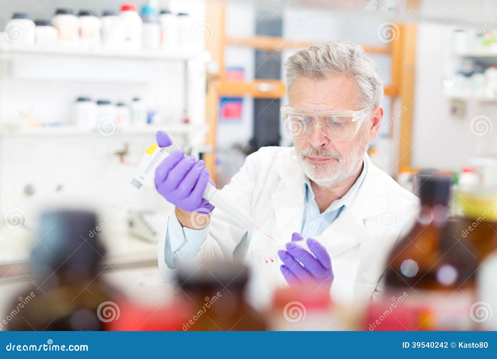 Life Scientist Researching in the Laboratory. Stock Photo - Image of ...