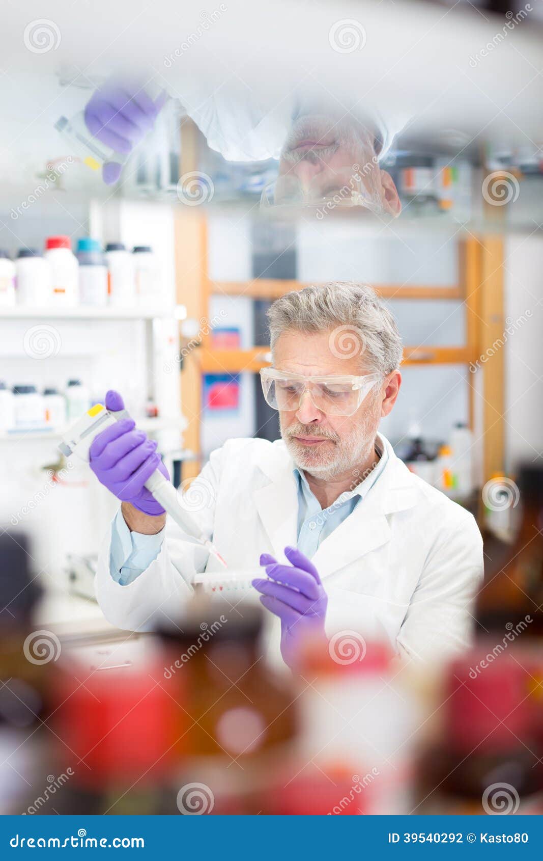 Life Scientist Researching in the Laboratory. Stock Photo - Image of ...