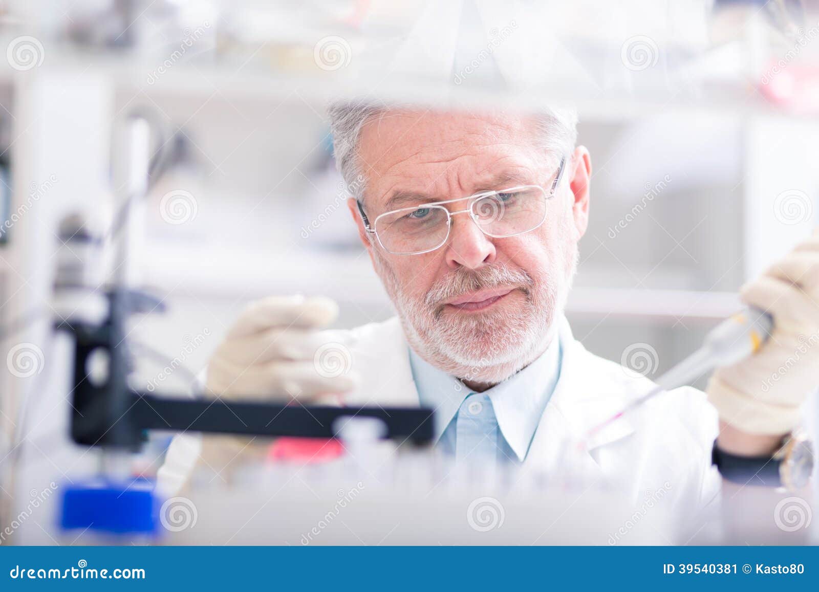 Life Scientist Researching in the Laboratory. Stock Image - Image of ...