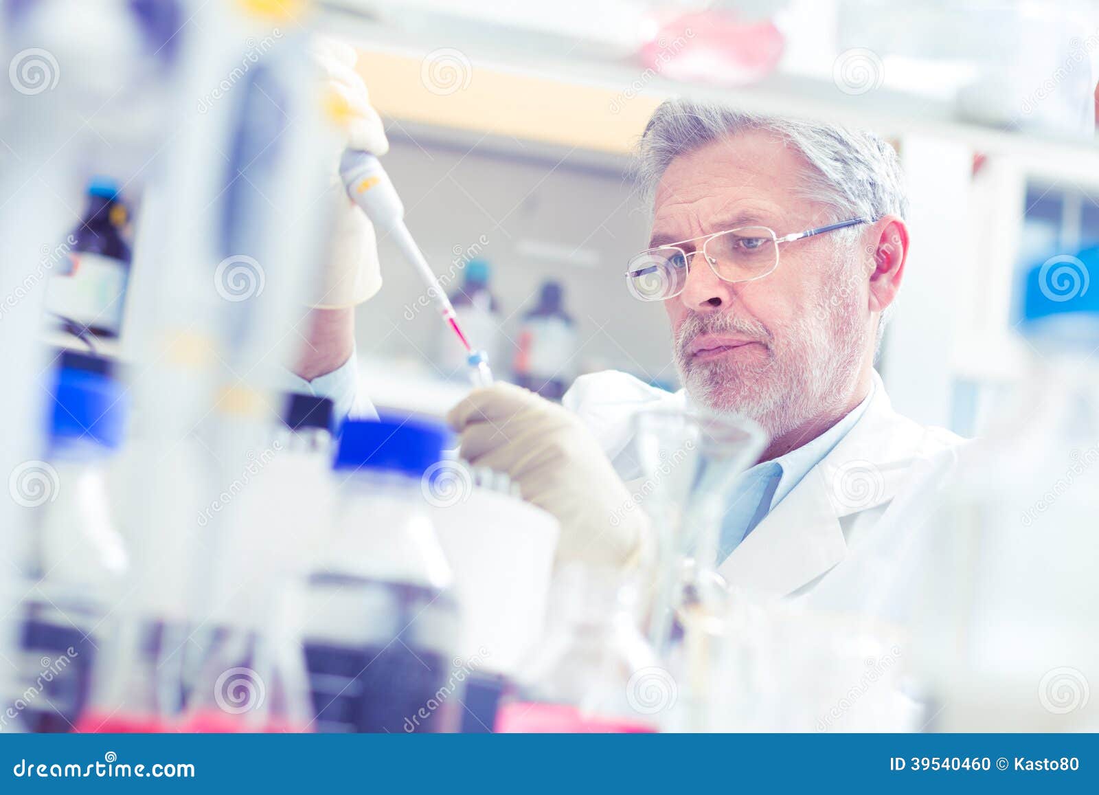 Life Scientist Researching in the Laboratory. Stock Photo - Image of ...