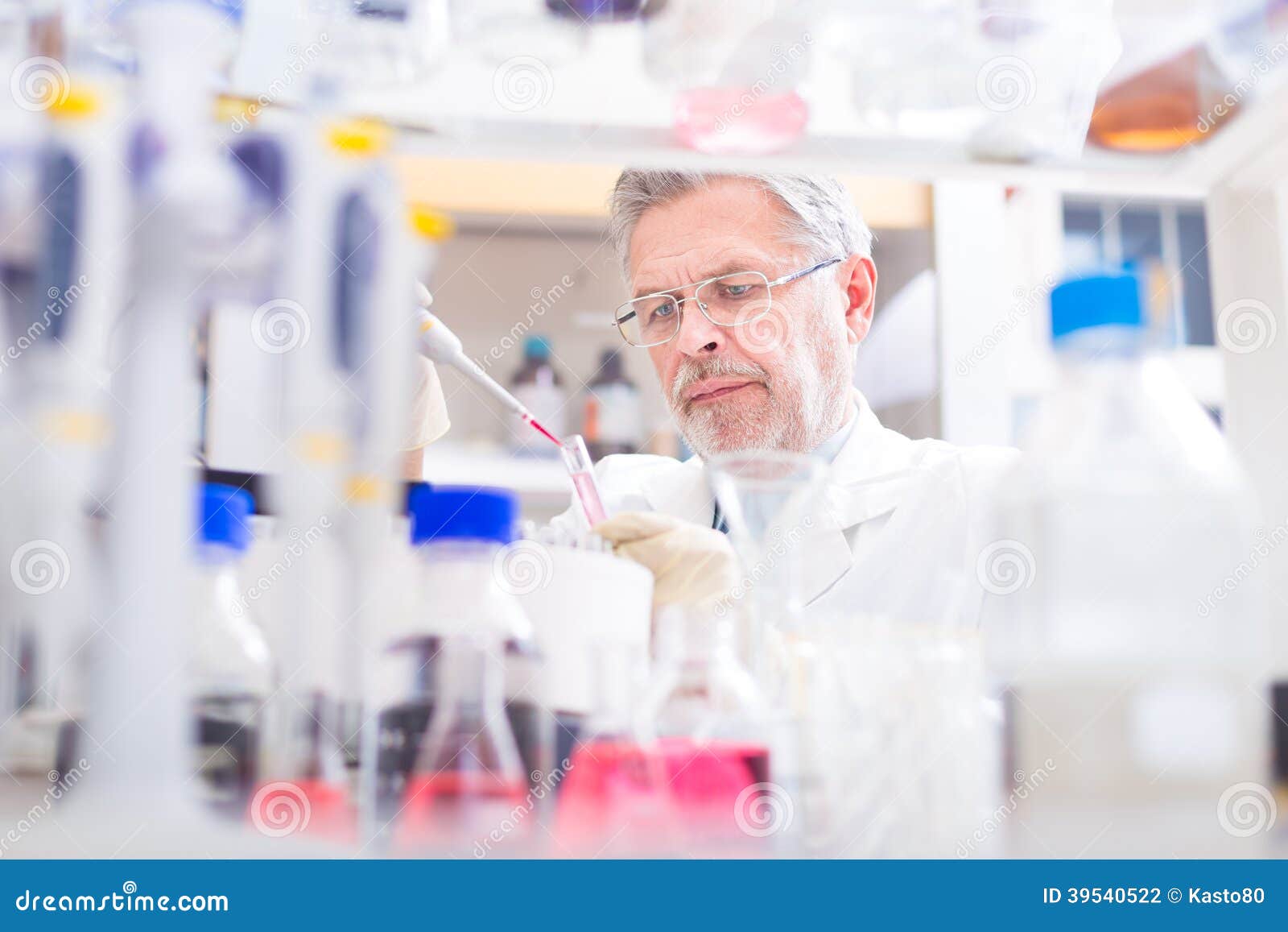 Life Scientist Researching in the Laboratory. Stock Photo - Image of ...