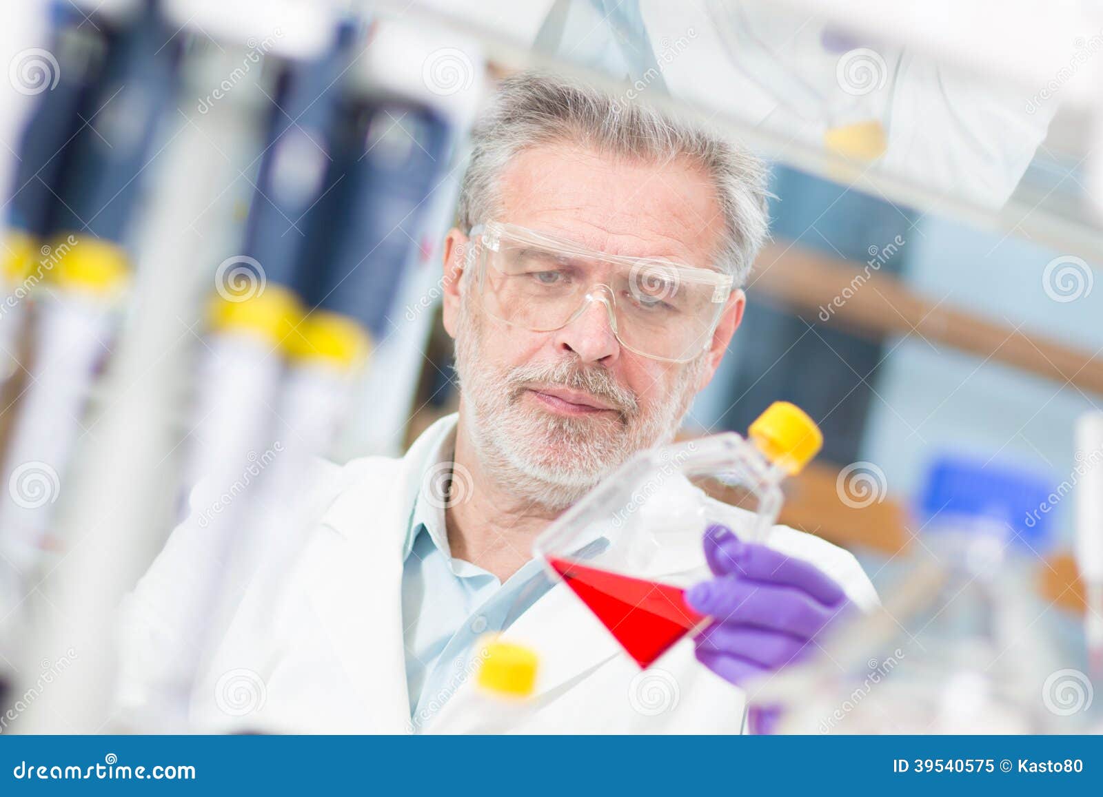 Life Scientist Researching in the Laboratory. Stock Image - Image of ...