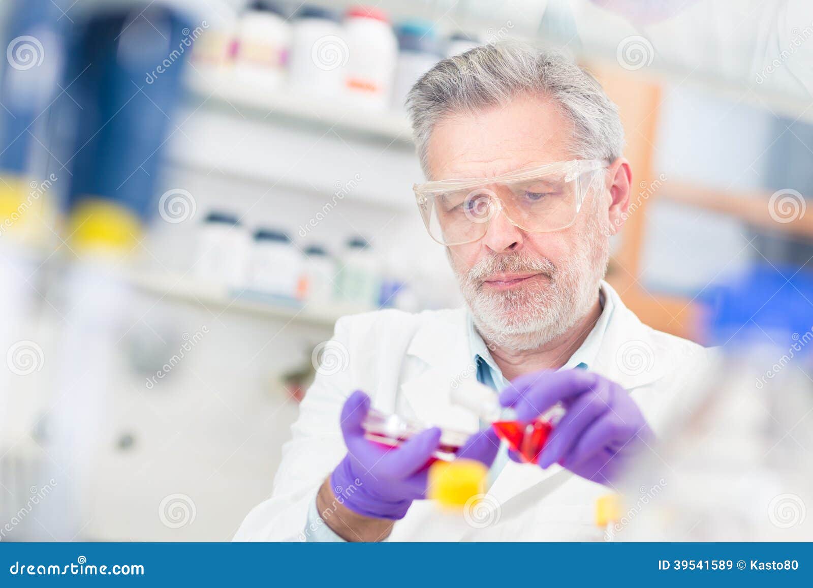 Life Scientist Researching in the Laboratory. Stock Image - Image of ...