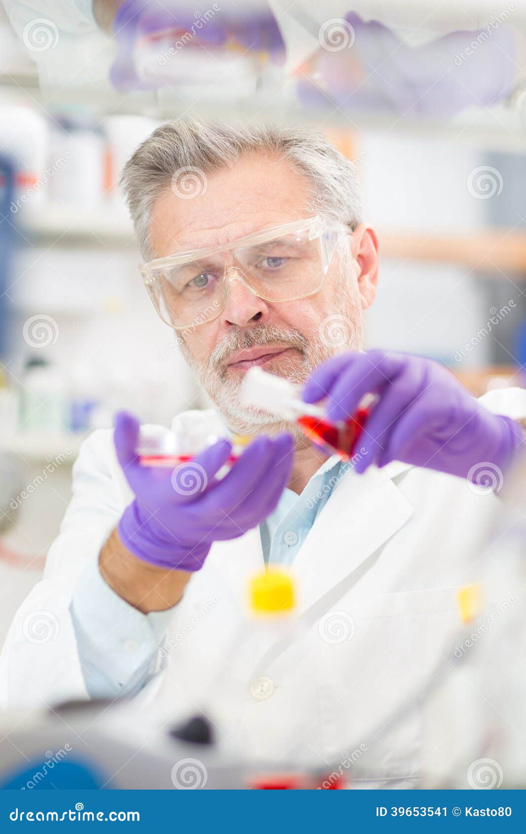Life Scientist Researching in the Laboratory. Stock Image - Image of ...