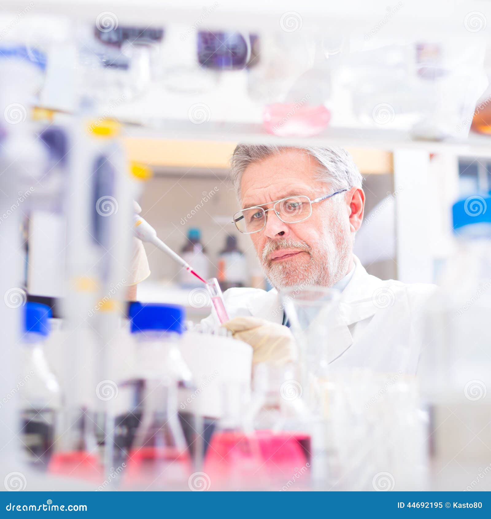 Life Scientist Researching in the Laboratory. Stock Image - Image of ...