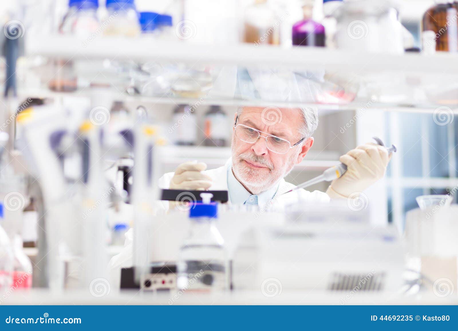 Life Scientist Researching in the Laboratory. Stock Image - Image of ...
