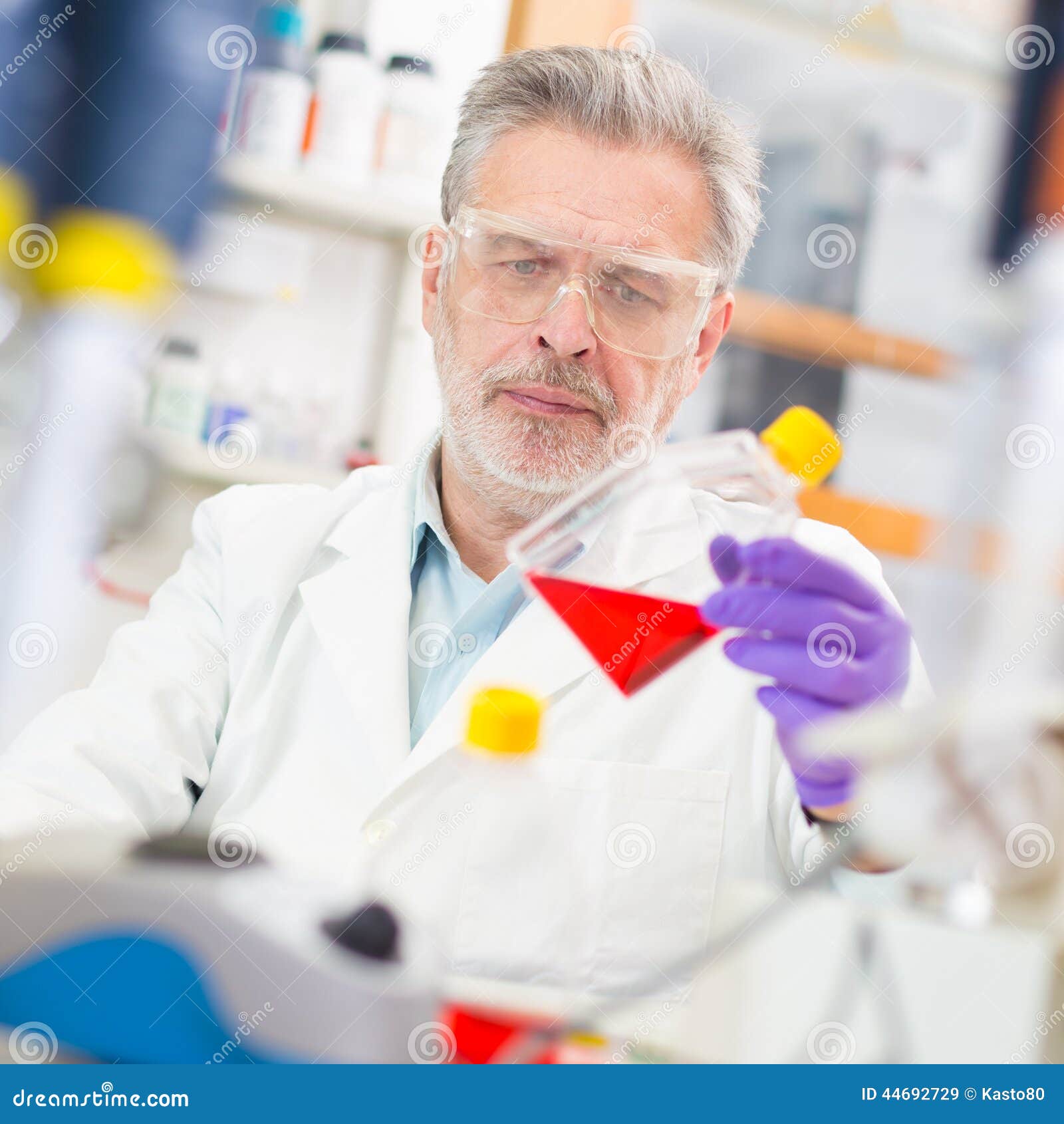 Life Scientist Researching in the Laboratory. Stock Image - Image of ...