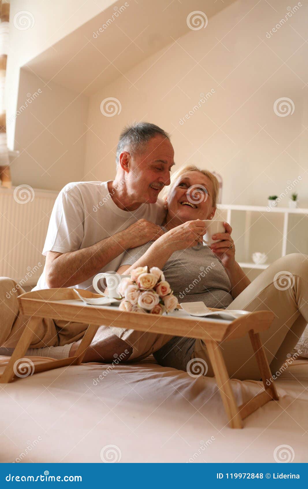 Life in Senior Age is Nice. Couple Stock Photo - Image of home, husband ...