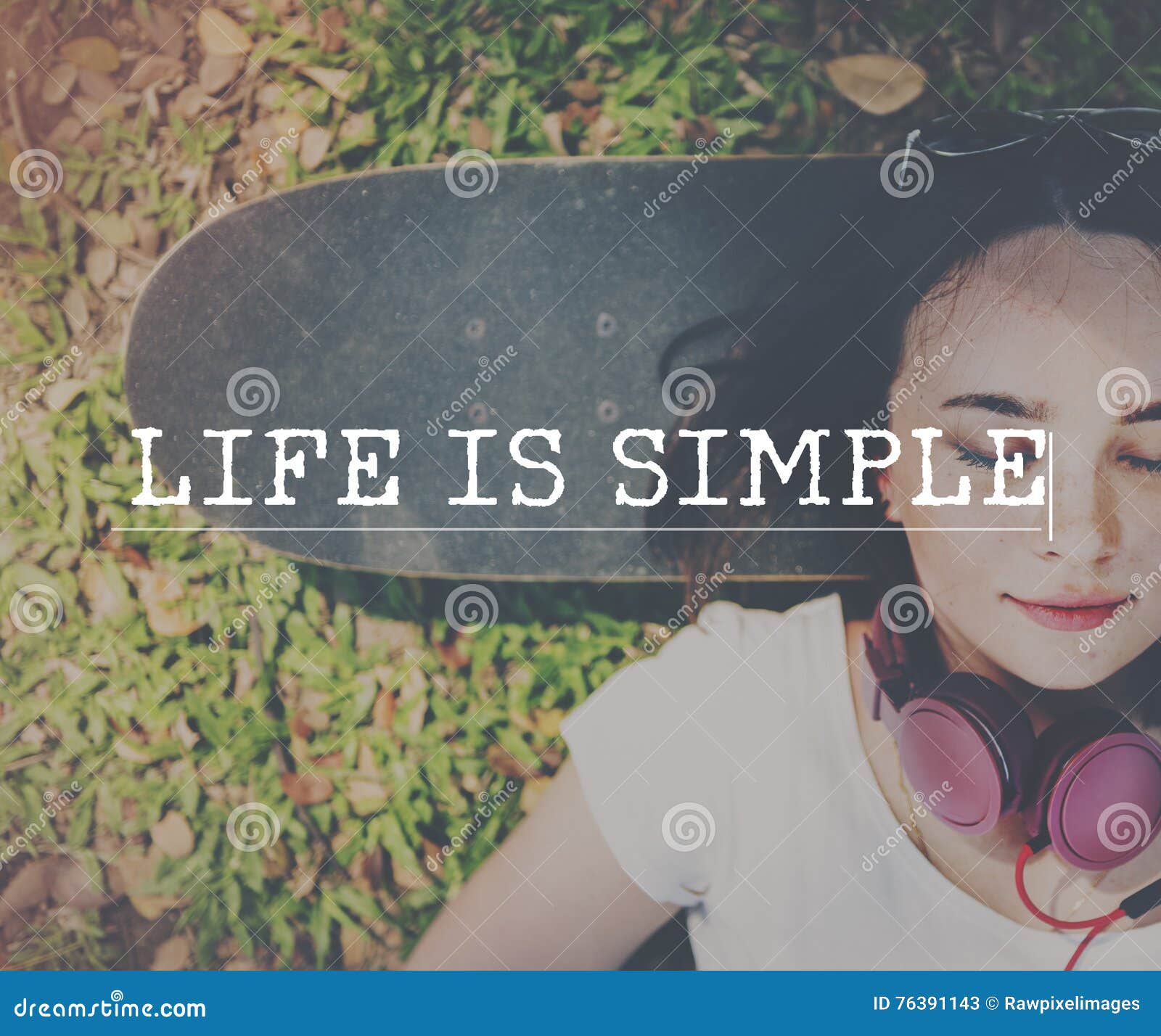 Life is Simple Lifestyle Happiness Concept Stock Image - Image of ...