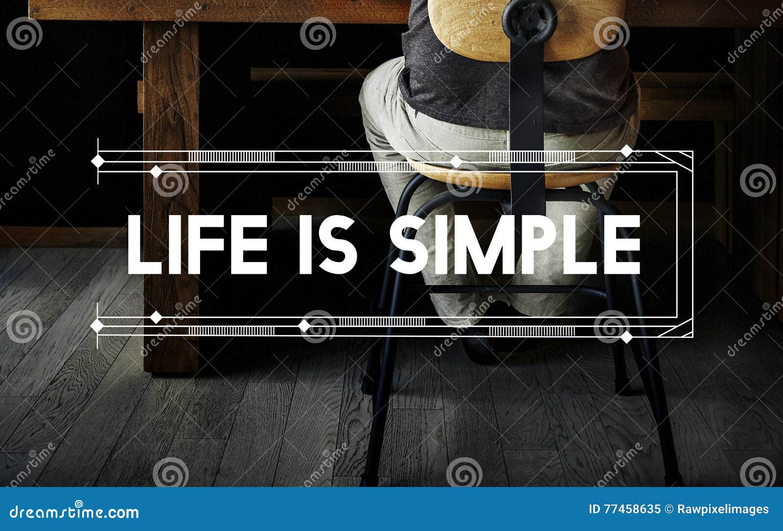 Life is Simple Relax Work Space Word Concept Stock Image - Image of ...