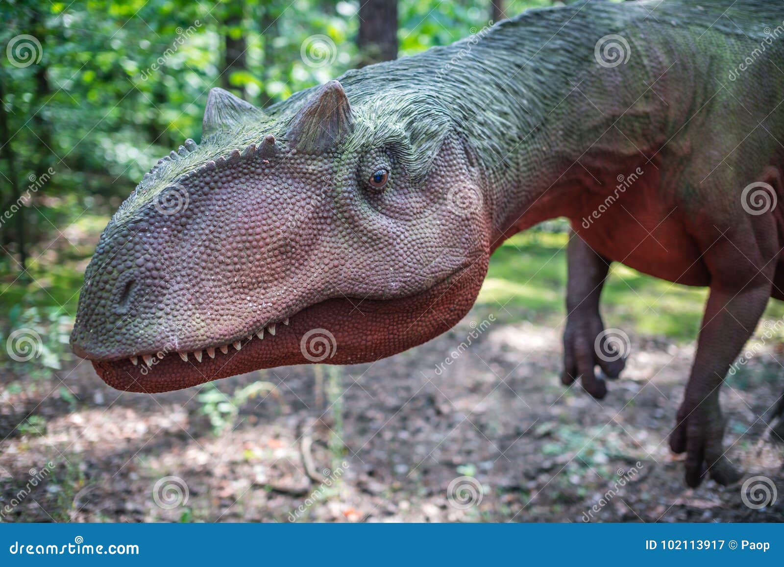 Dinosaurus Life-sized Model Royalty-Free Stock Image | CartoonDealer ...