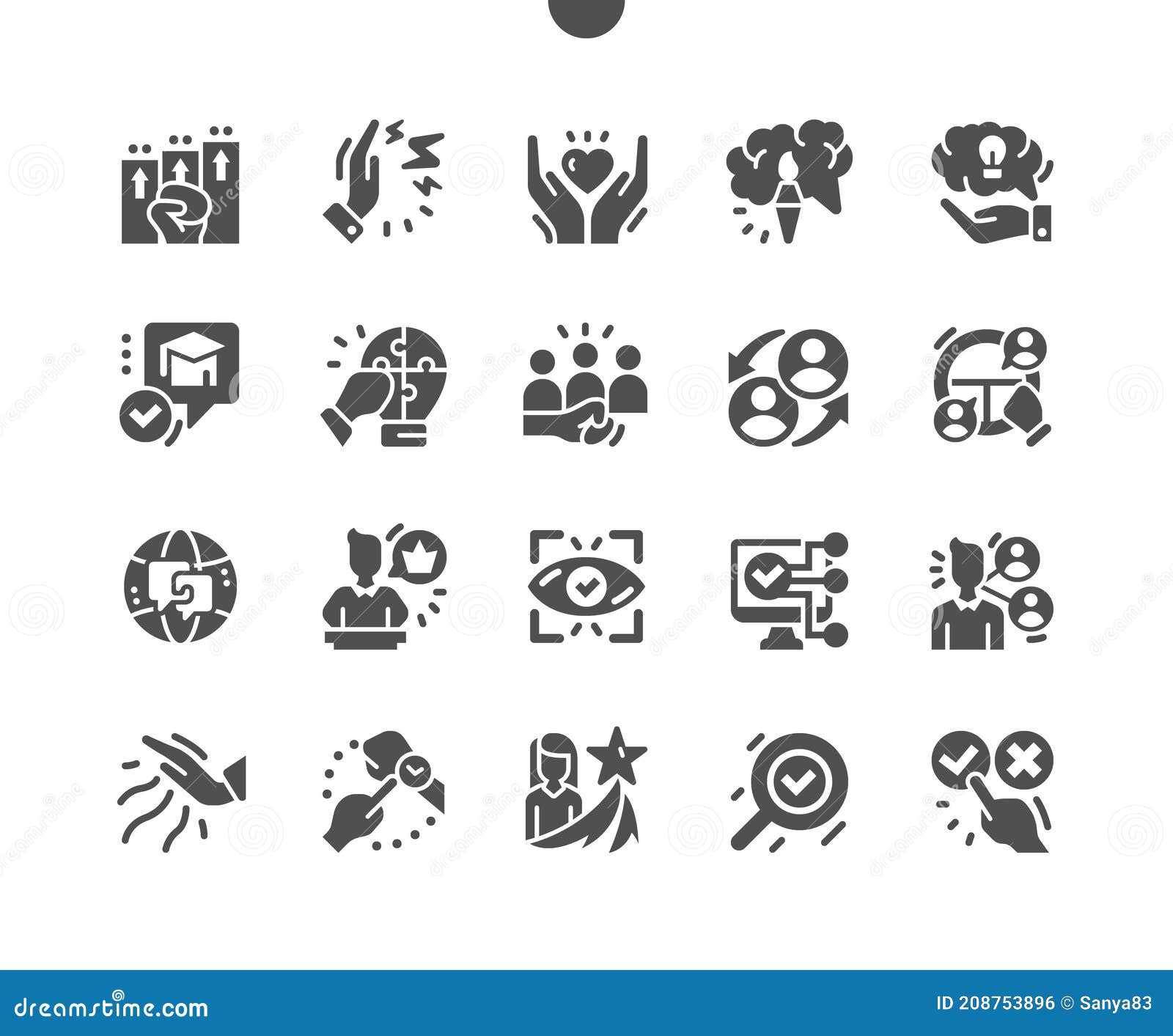 Leadership Skills Line Icons Collection. Communication Skills, Teamwork ... Leadership Skills Line Icons Collection. Communication Skills, Teamwork ...