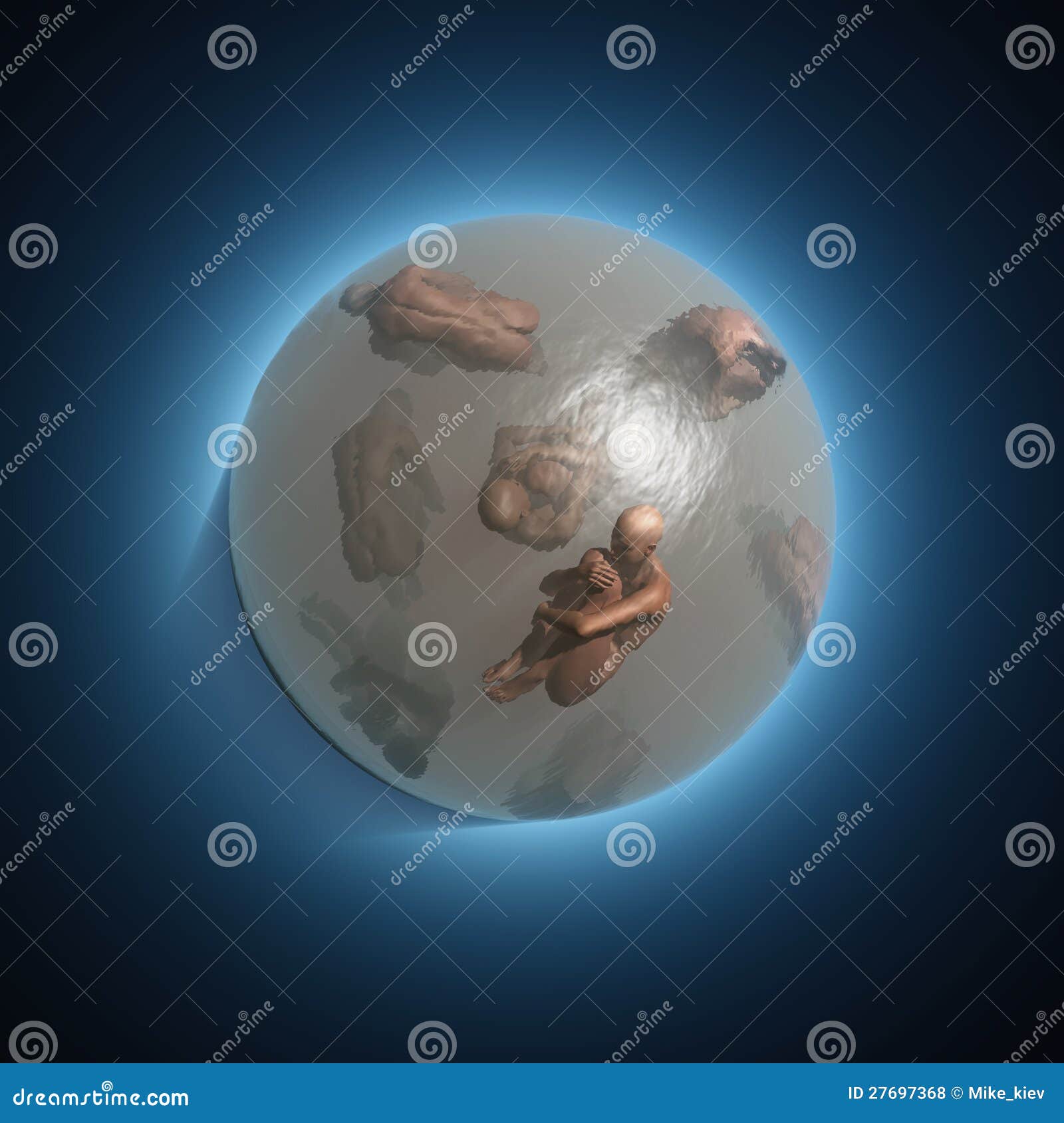 Life in the sphere stock illustration. Illustration of concept - 27697368