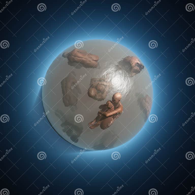 Life in the sphere stock illustration. Illustration of concept - 27697368
